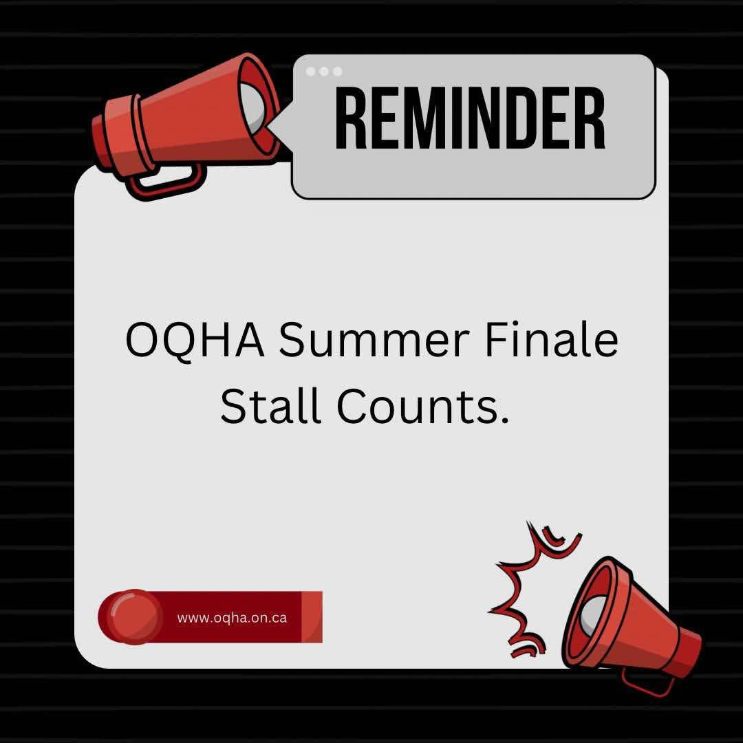 Be sure to get your Summer Finale stall counts in!